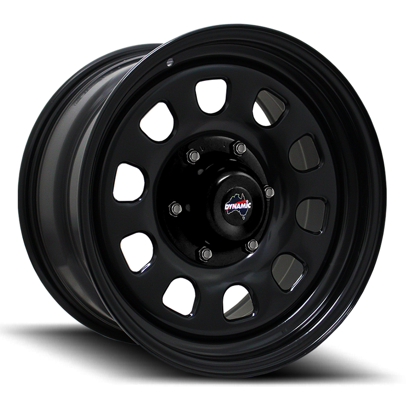 D Hole Satin Black | Tyreright
